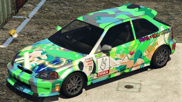 List of GTA Online cars with anime liveries