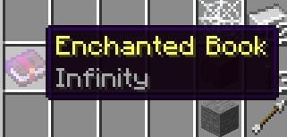 Infinity enchantment in Minecraft