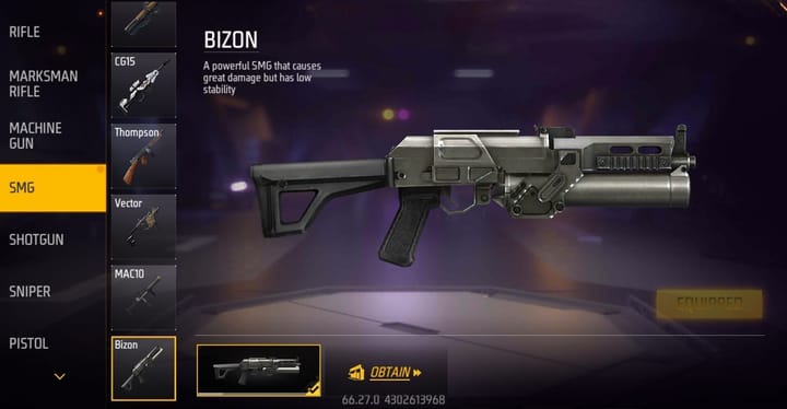 Free Fire MAX OB35 confirmed features: New Bizon SMG, weapon adjustment ...