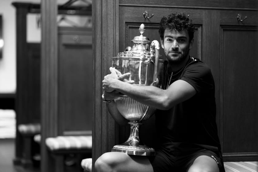 In pictures: Matteo Berrettini dazzles in new collection for luxury ...