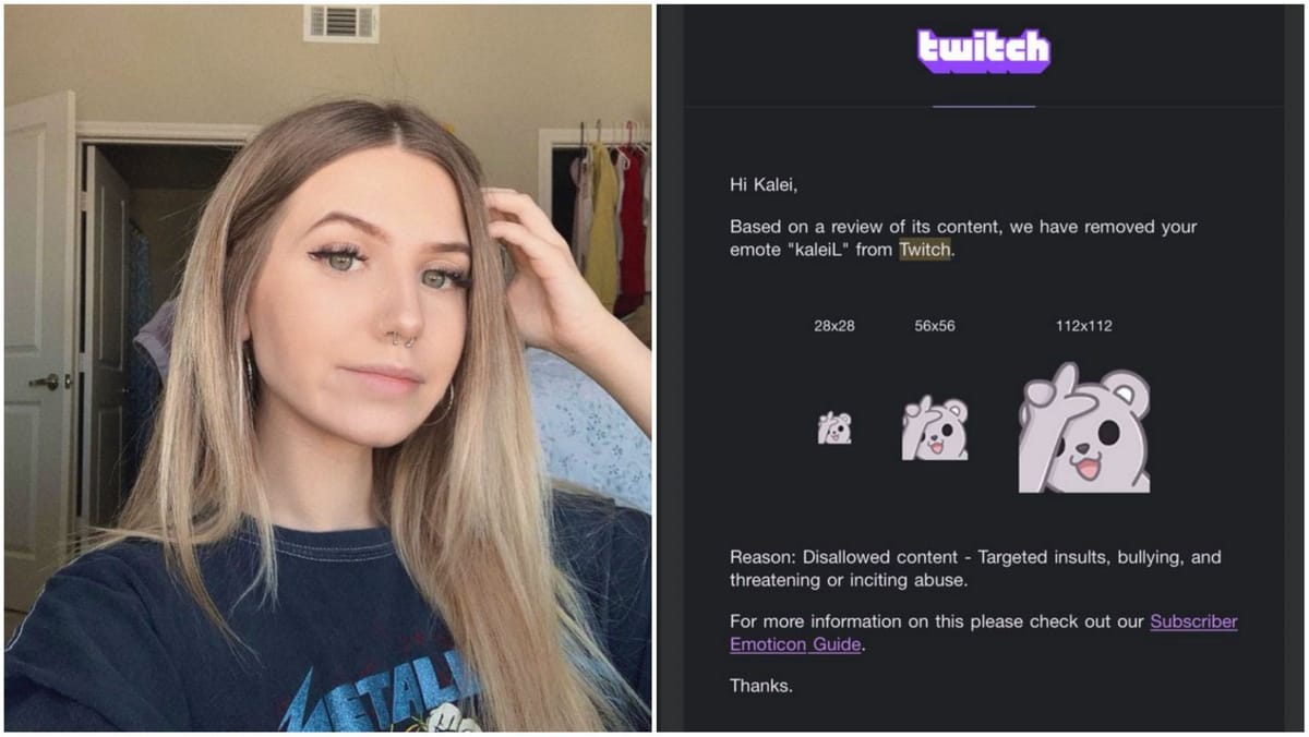 FaZe Kalei's custom emote banned by Twitch