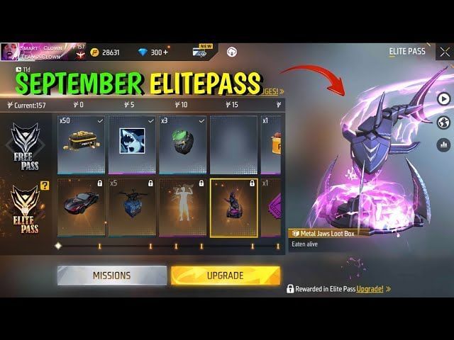 Free Fire MAX September Elite Pass leaks: New outfits, start date, and ...