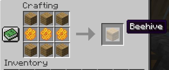Beehive in Minecraft
