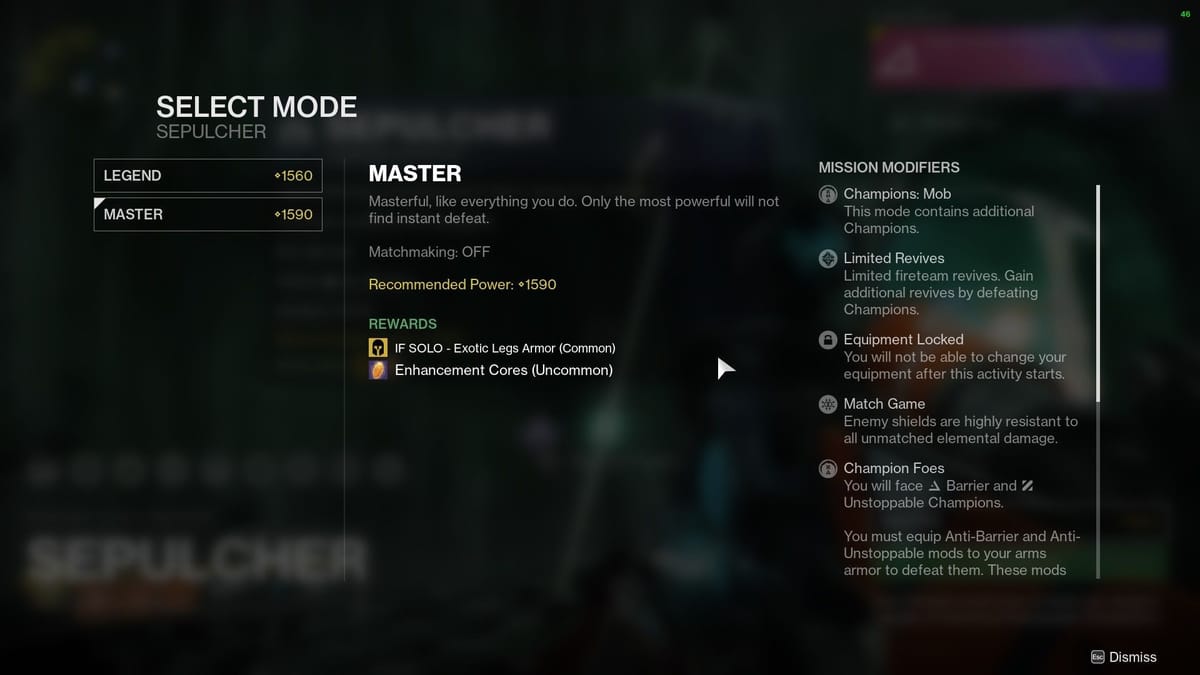 Destiny 2 Sepulcher Lost Sector guide: Location, Exotic drops, and how ...