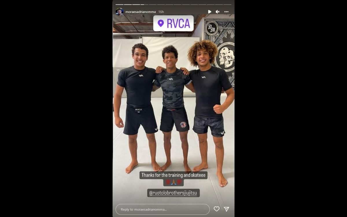 ONE flyweight world champion Adriano Moraes rolls with grappling stars ...