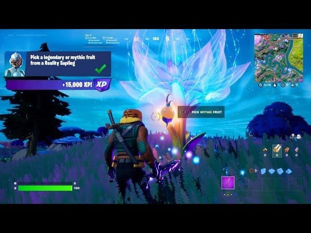 Fortnite: How to pick a Legendary or Mythic fruit from a Reality Sapling