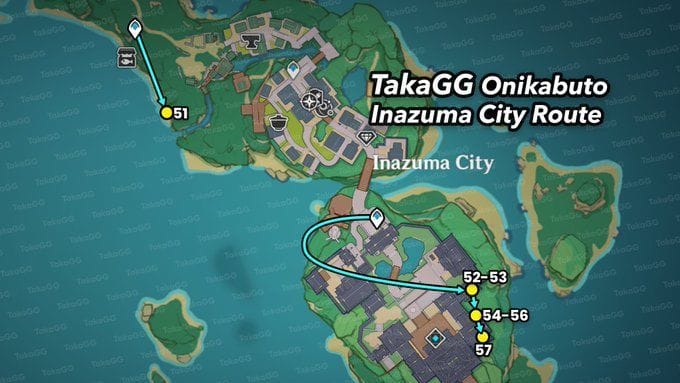 All Genshin Impact Onikabuto locations in Inazuma