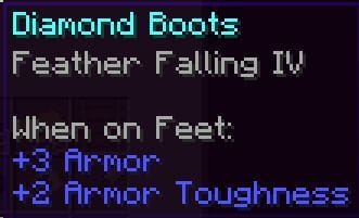 Feather Falling in Minecraft