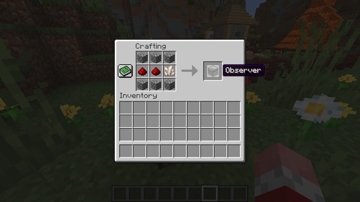 How to make and use an observer in Minecraft 1.19 update
