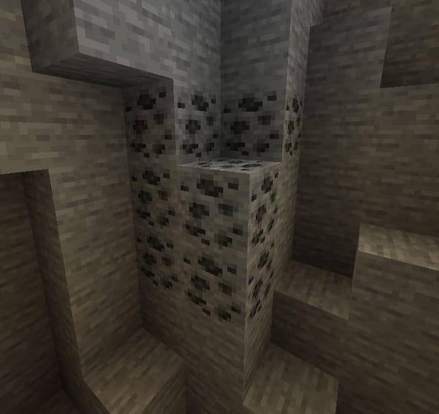 Coal Ore in Minecraft