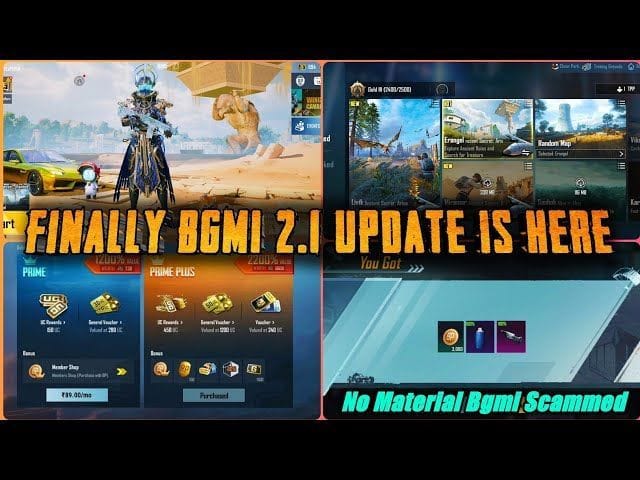 BGMI 2.1 update APK file size and link for Android devices