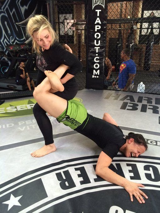 WWE's Natalya trains with former MMA fighters
