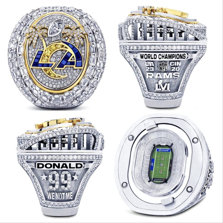 Rams only place one Lombardi Trophy on Super Bowl ring, ignoring win in ...