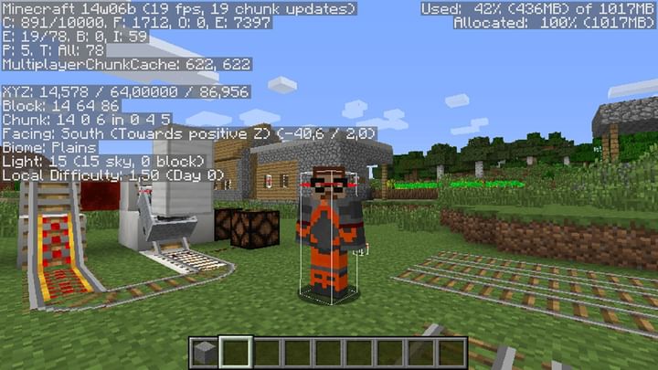 How to turn on hitboxes in Minecraft 1.19 update