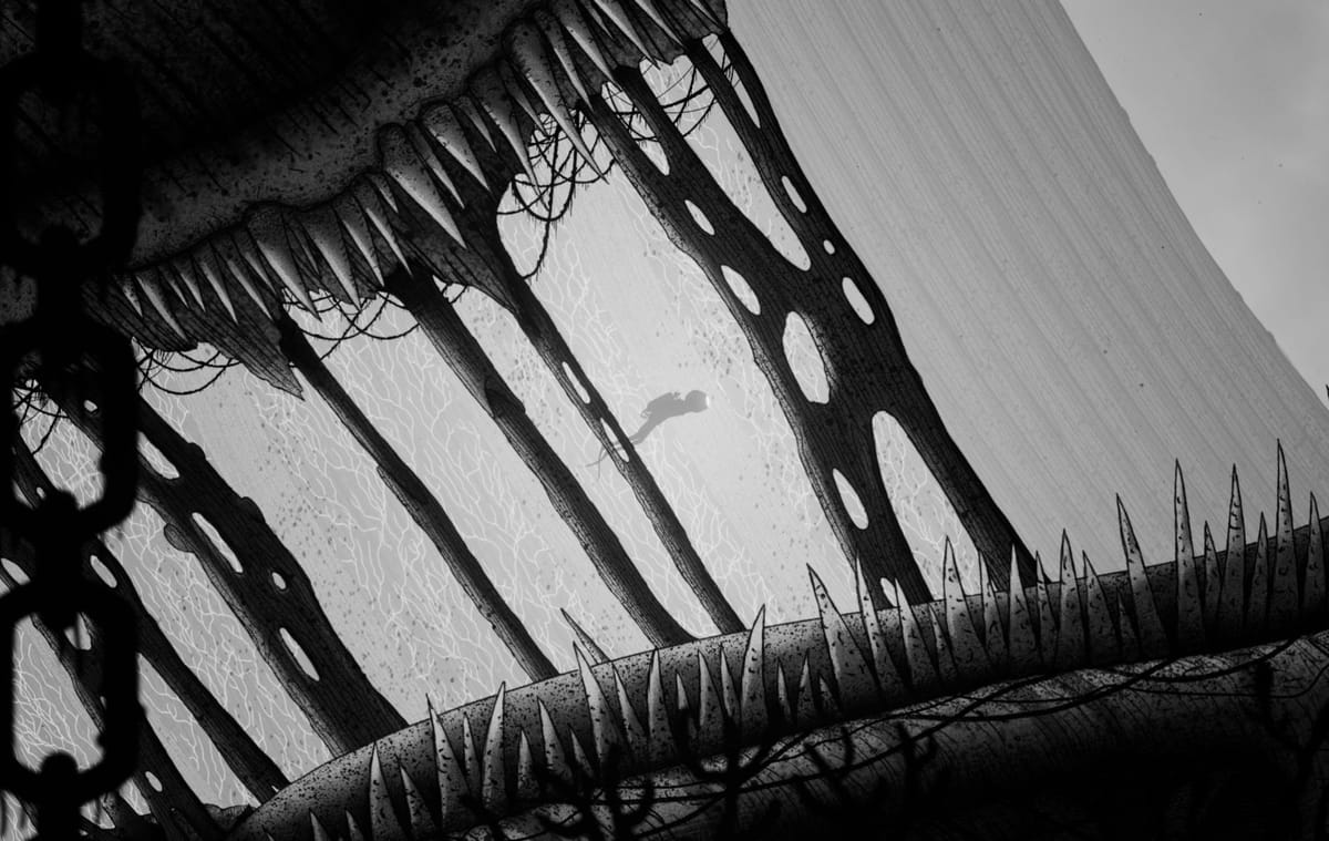 Silt Review: Lynchian horror painted in monochrome