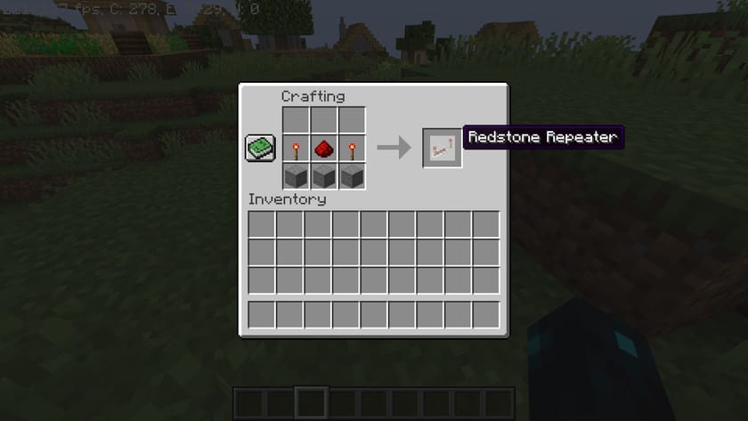 How to make a repeater in Minecraft 1.19 update