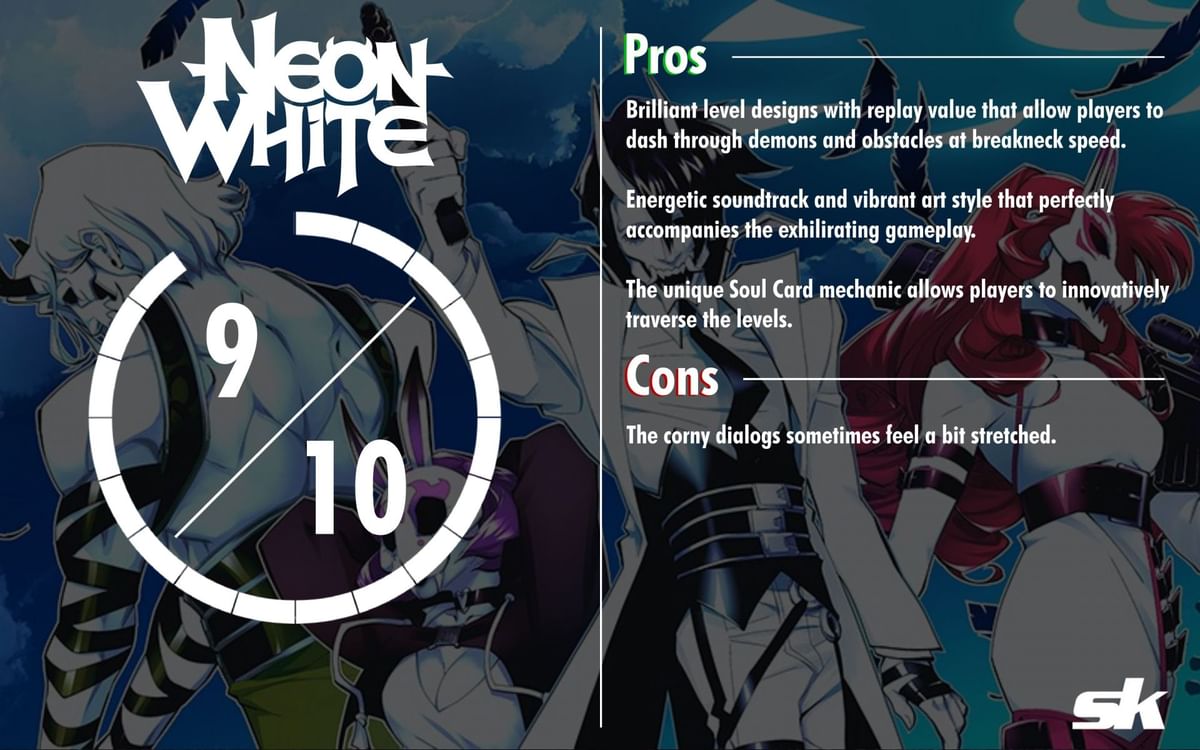 Neon White review: A brisk dash steeped in demons, angels, and ...