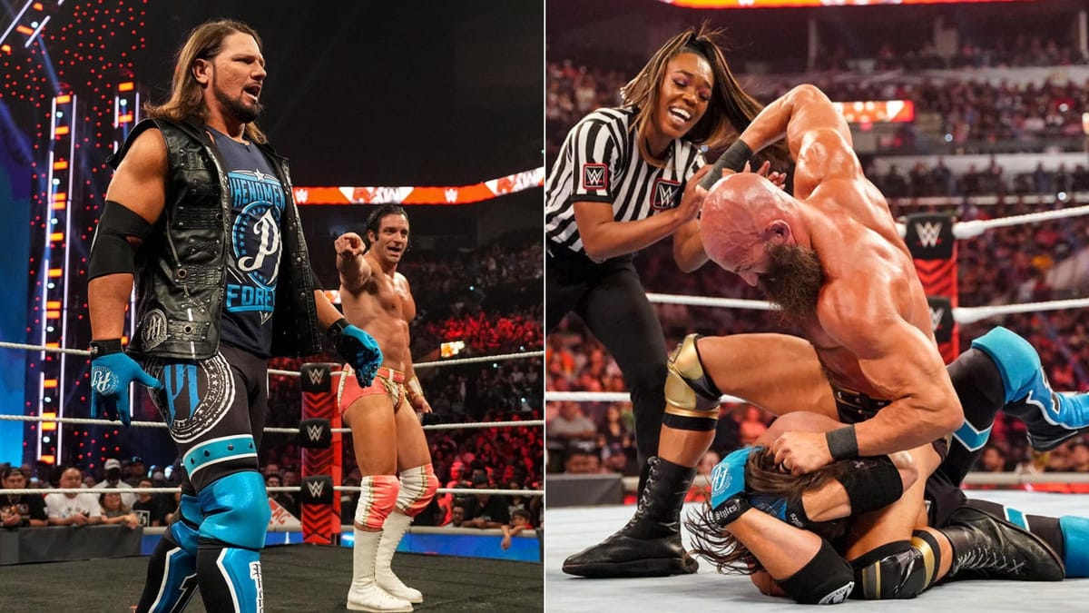 AJ Styles & Ezekiel vs. Ciampa & The Miz ended unusually due to "secret ...