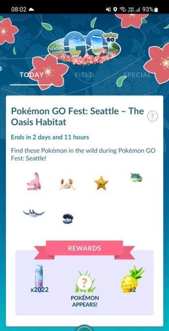 How to complete the Pokemon GO Fest: Seattle – Oasis Habitat Collection ...