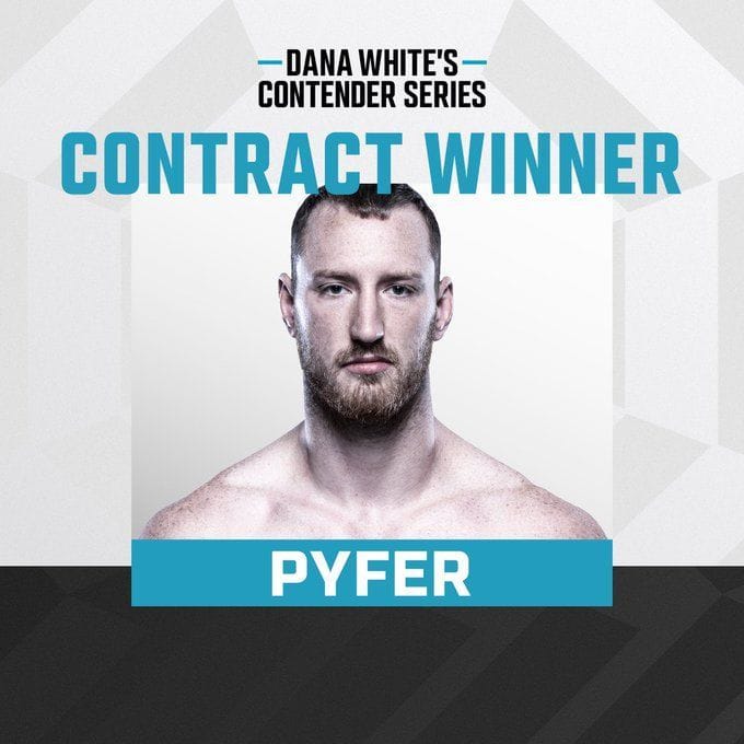 Who is Joe Pyfer, the only fighter to earn a UFC contract in 1st week ...