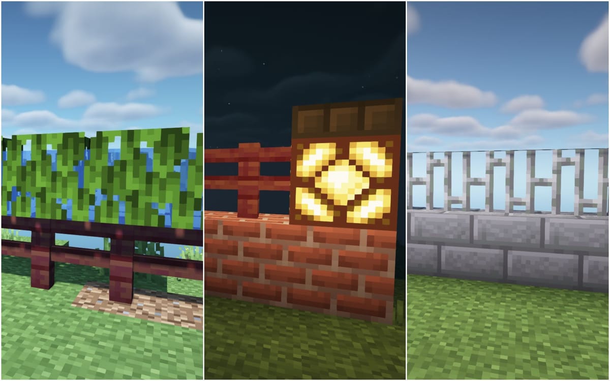 5 best Minecraft 1.19 fence designs to protect your base