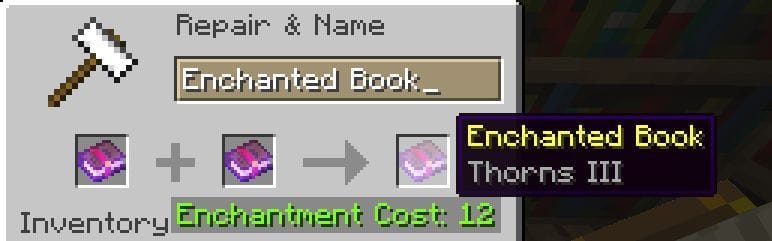 Thorns Enchantment in Minecraft