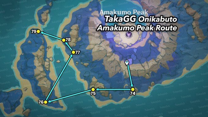 All Genshin Impact Onikabuto locations in Inazuma