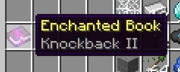 Knockback Enchantment in Minecraft