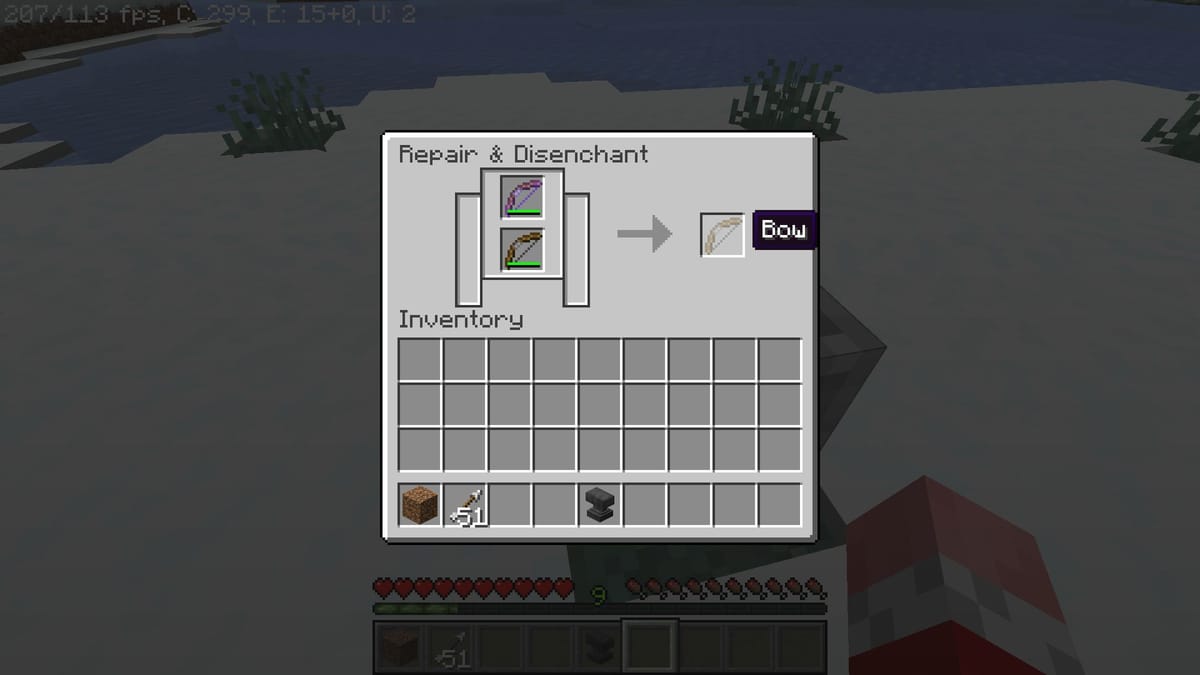 How to repair a bow in Minecraft 1.19
