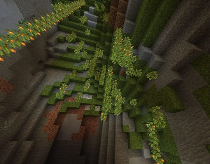 Cave Vines in Minecraft