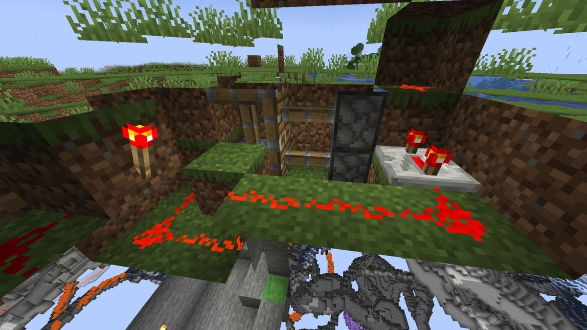 How to make a secret trapdoor in Minecraft 1.19 update