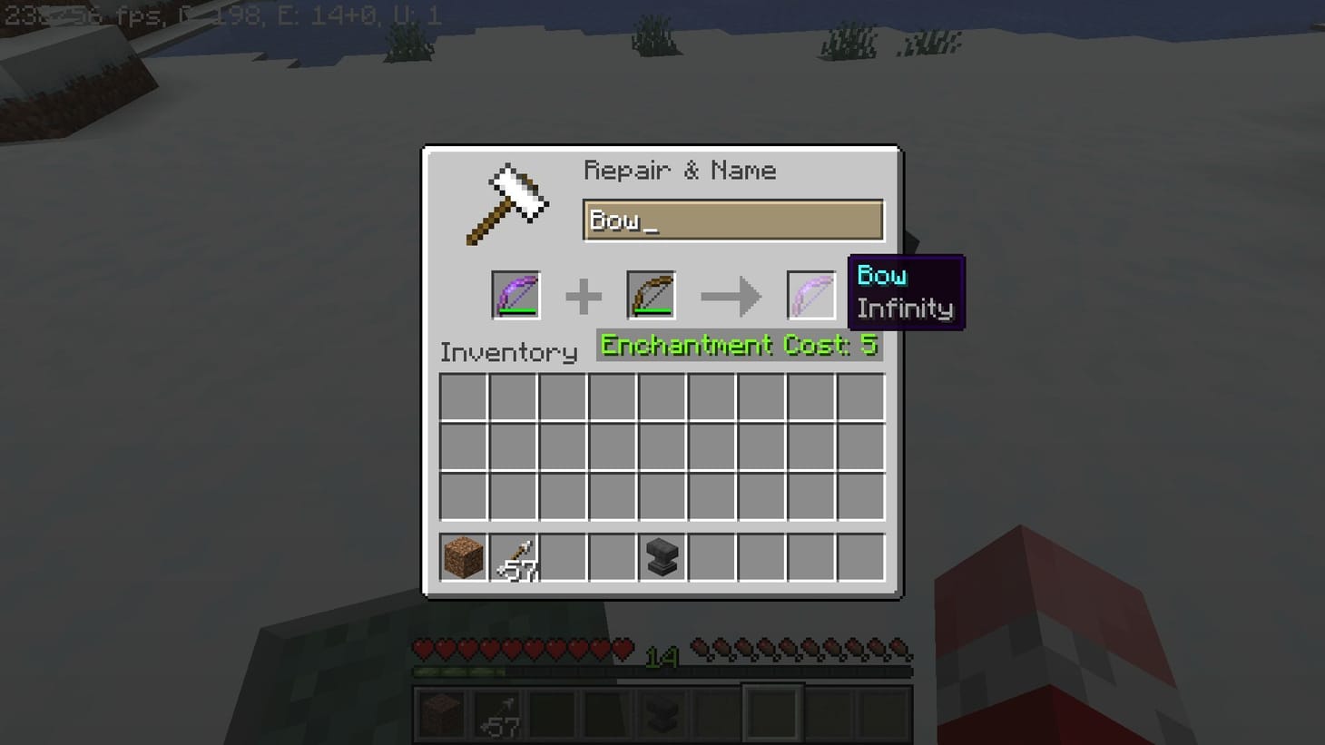 How to repair a bow in Minecraft 1.19