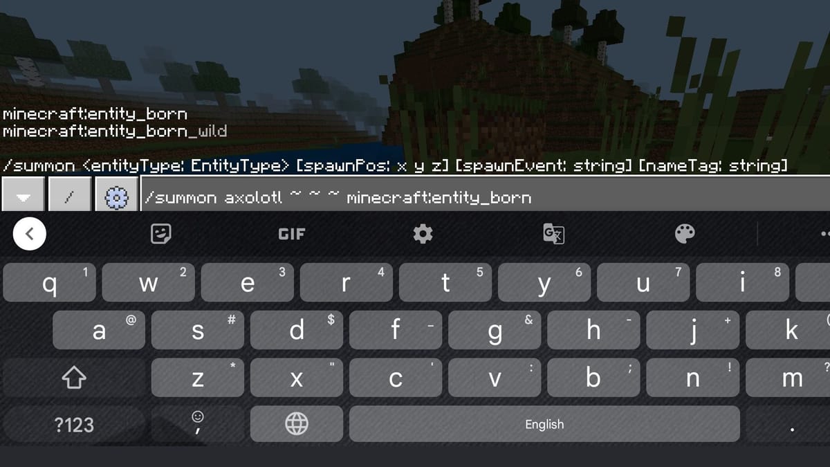 How to summon a blue Axolotl in Minecraft PE 1.19 update