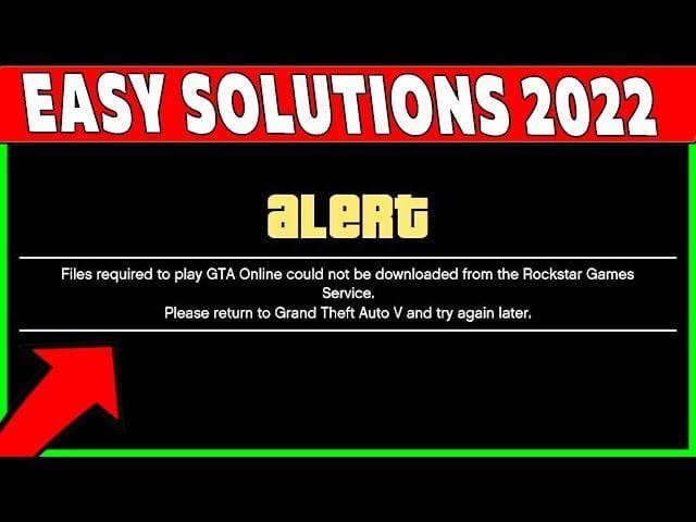 How to fix GTA Online's "files required to play" error