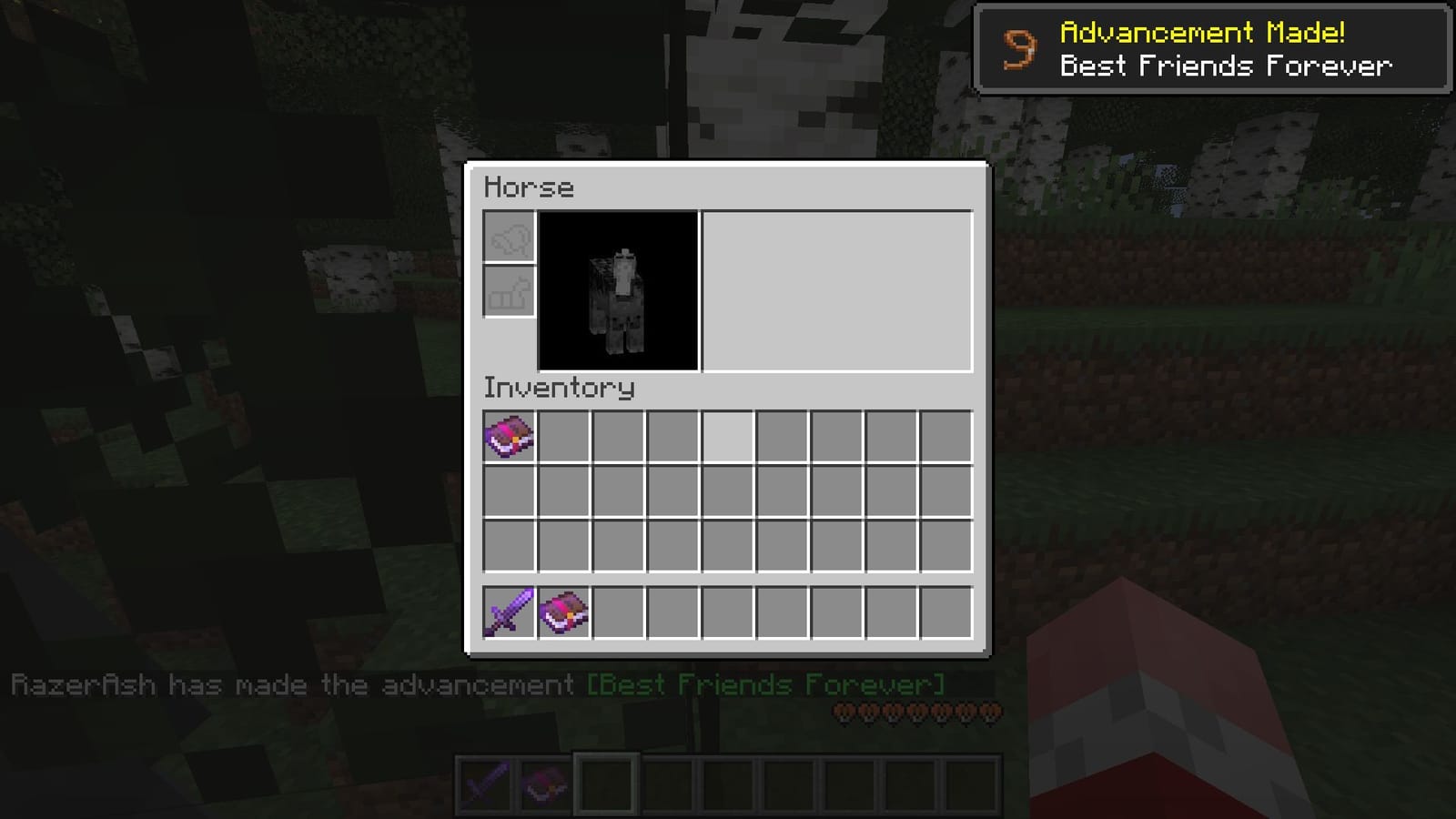 When were horses added to Minecraft?