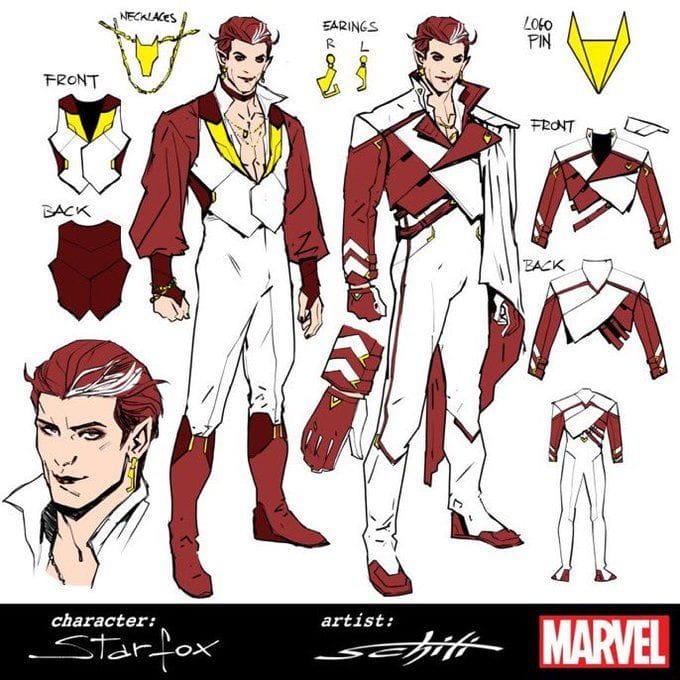 MCU fans react to Starfox aka Eros' Marvel Comics design based on him ...