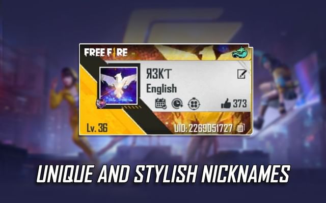 Free Fire ID name generator: How to find unique and stylish nicknames ...