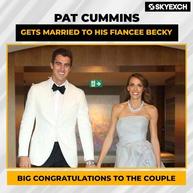 Pat Cummins ties nuptial knot with Becky Boston