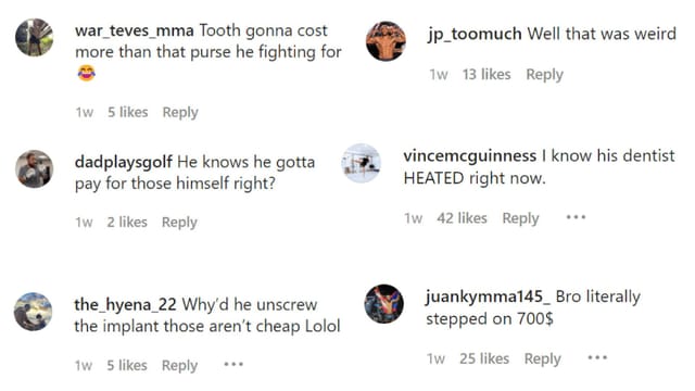 Fans startled after MMA fighter rips out tooth at weigh-ins and stomps ...