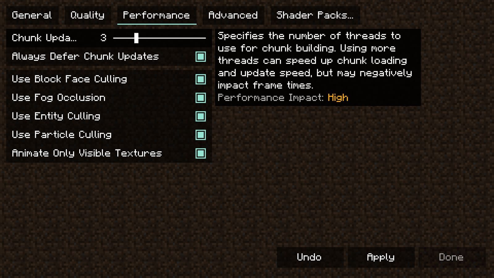 Best Sodium settings for optimal FPS in Minecraft 1.19 update