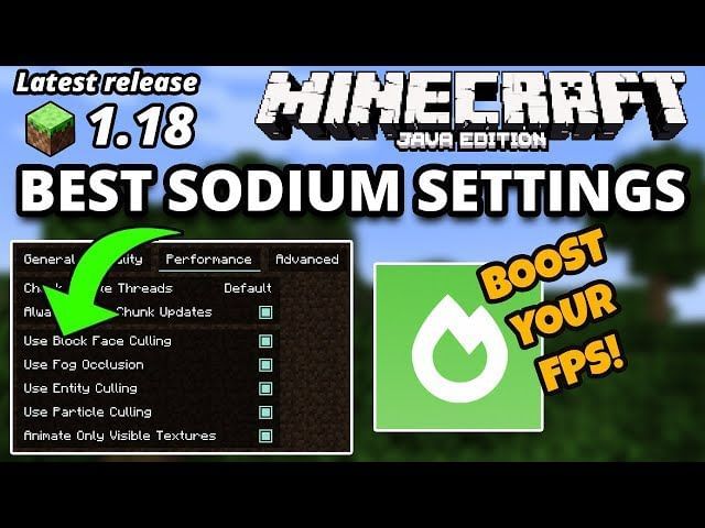 Best Sodium settings for optimal FPS in Minecraft 1.19 update