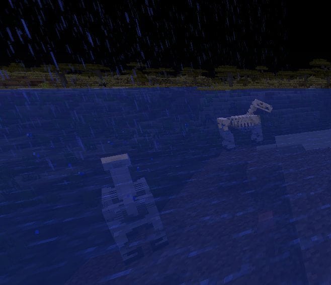 Skeleton Horses in Minecraft