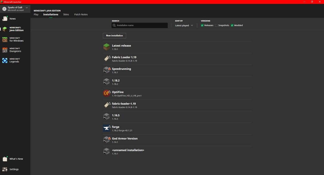 How to download Minecraft Java Edition 1.19.1