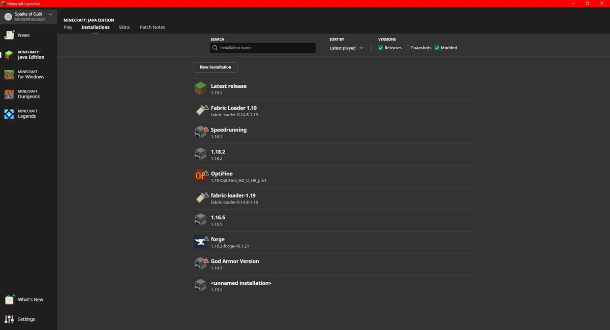 How to download Minecraft Java Edition 1.19.1