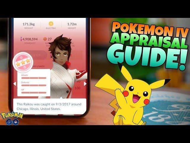 What is the appraisal system in Pokemon GO?