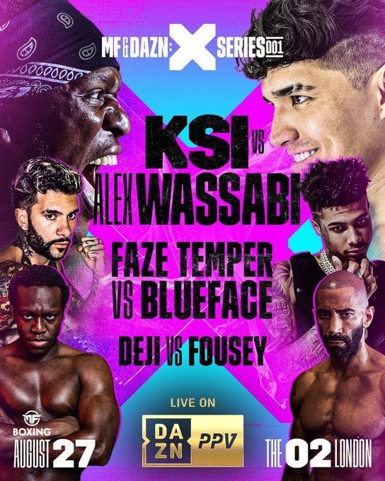 KSI announces MF & DAZN X Series tickets on sale