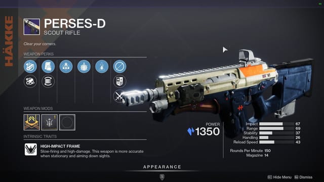 Banshee is selling a PvP god roll Sidearm in Destiny 2 right now