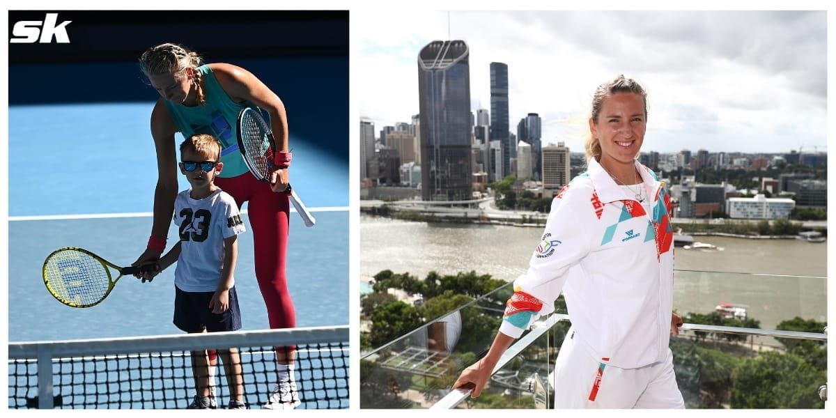 Watch: Victoria Azarenka hits the ball with her son Leo during Citi ...