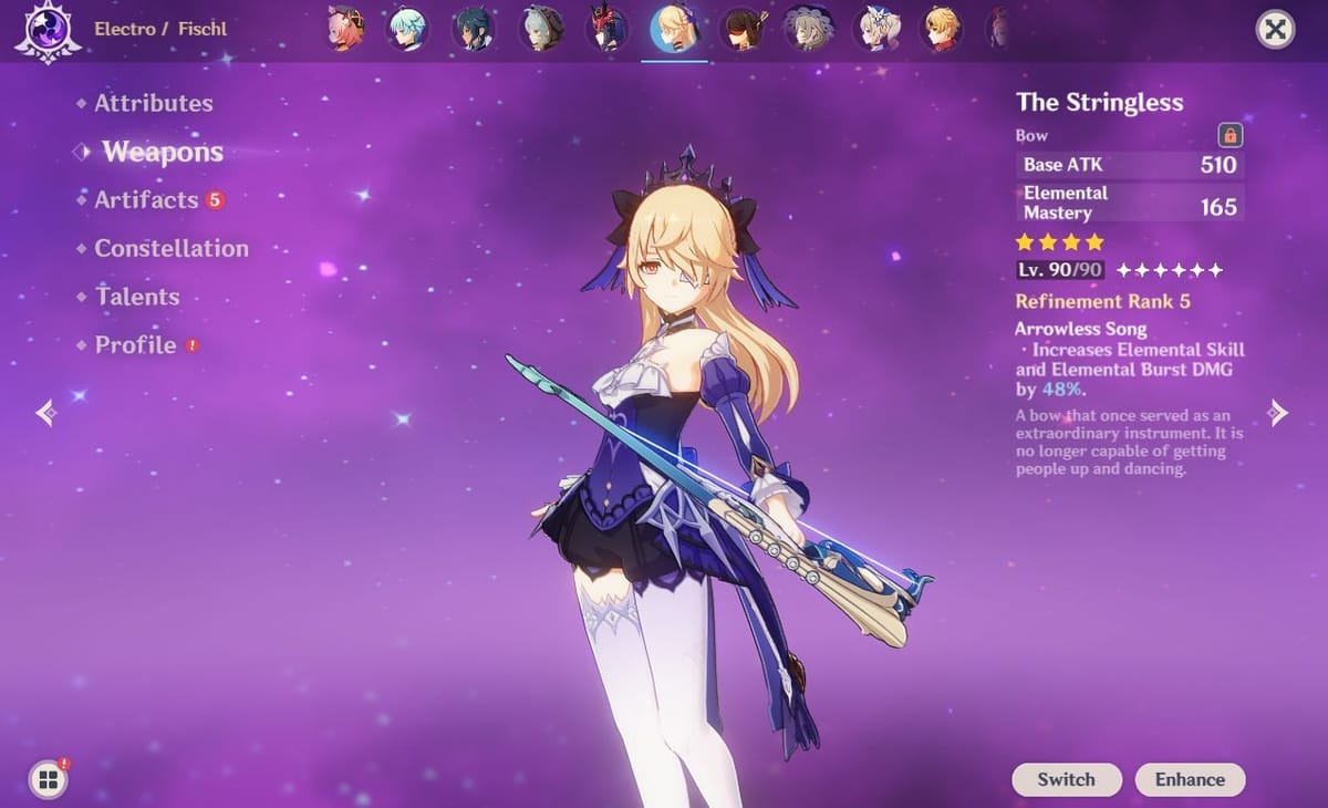 Best characters for Thundering Pulse and Summit Shaper in Genshin Impact