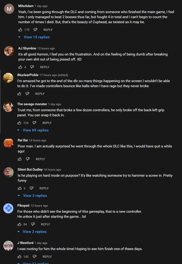 Asmongold breaks controller while playing Cuphead